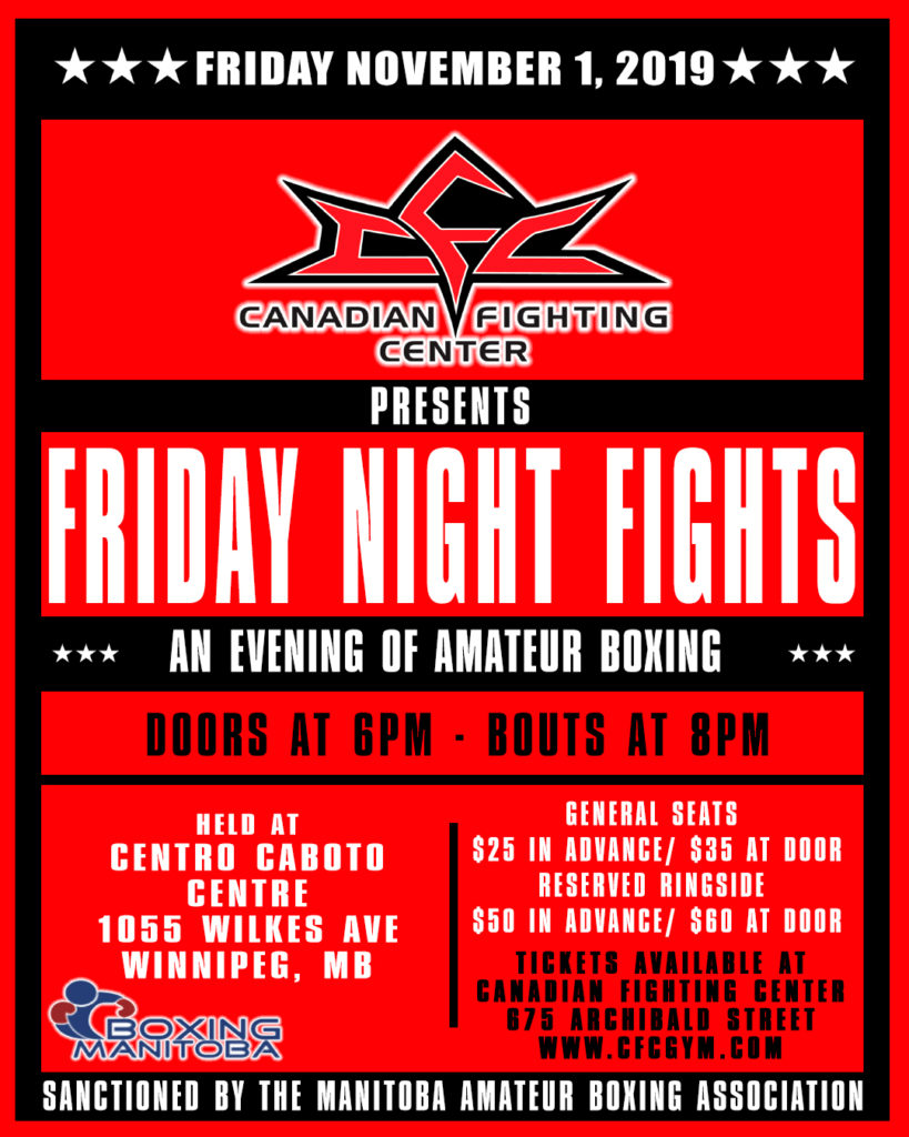 Friday Night Fights | Canadian Fighting Center